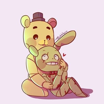 golden freddy X spring trap[FNAF]: วายสเตชั่น