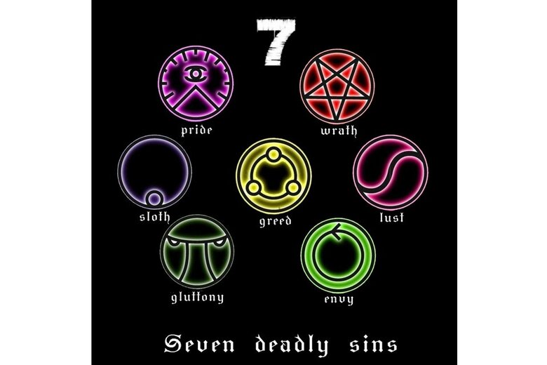 Seven Deadly Sins - List A Write